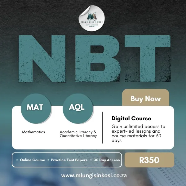 NBT DIGITAL COURSE - Mlungisi Nkosi Maths & Science Centre